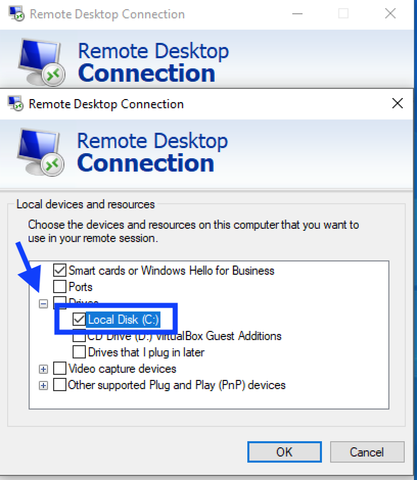 How to Enable Drive Redirection for Windows Remote Desktop - Remote App ...